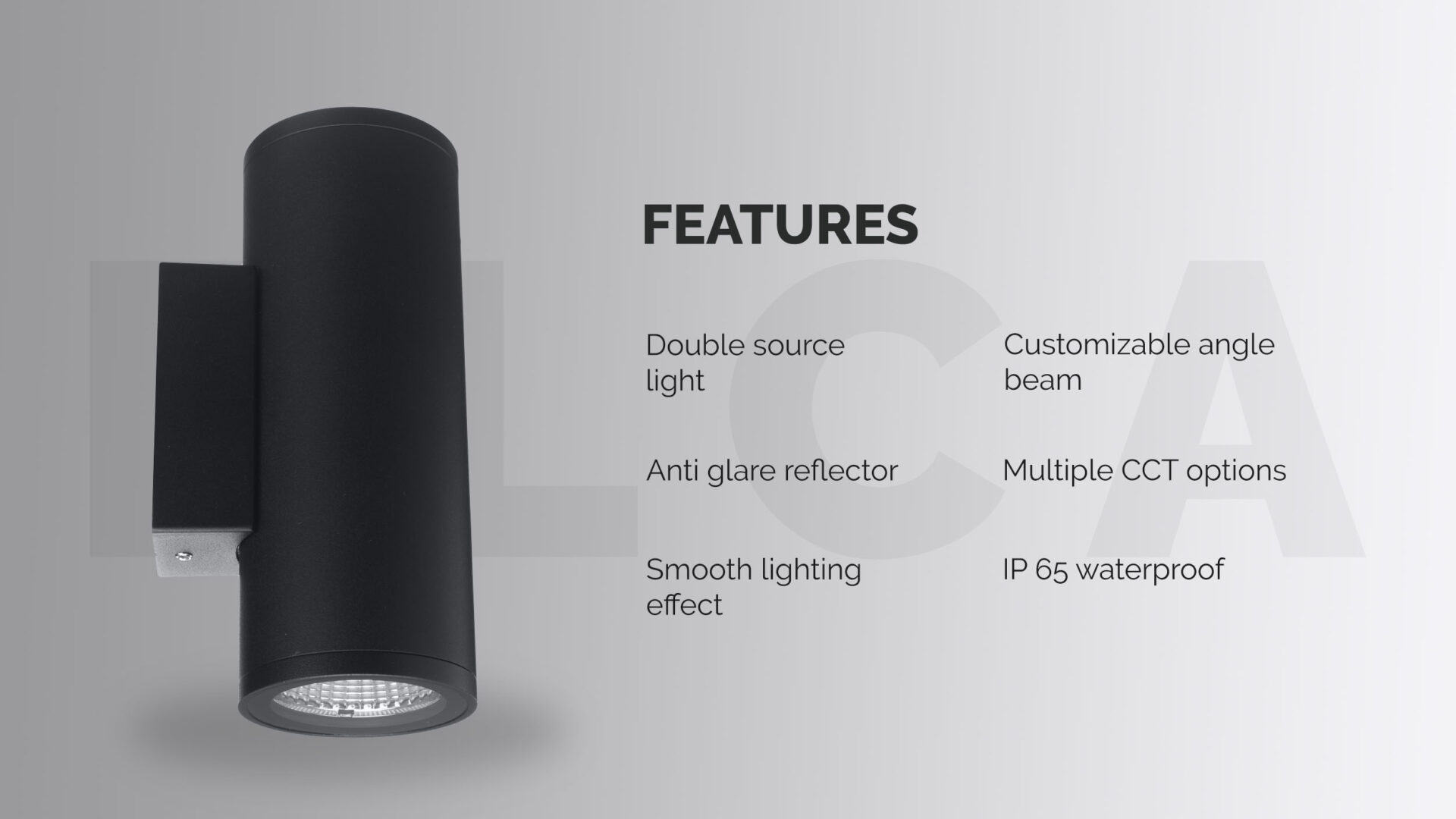 Dual Round Wall Light | Elca | Outdoor Light | Two Source